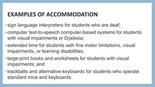 ACCOMMODATION AND MODIFICATION IN THE K-12 CURRICULUM | PPTX