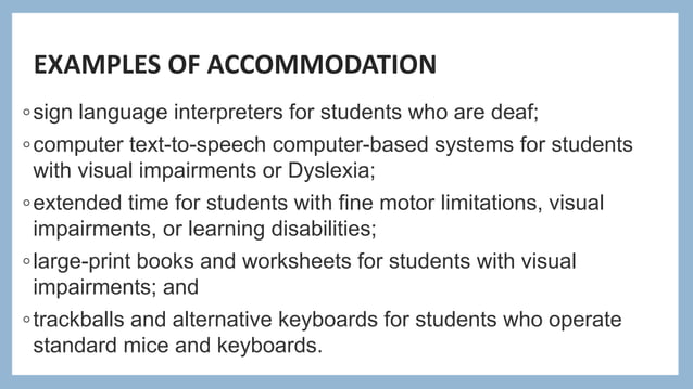 ACCOMMODATION AND MODIFICATION IN THE K-12 CURRICULUM | PPTX