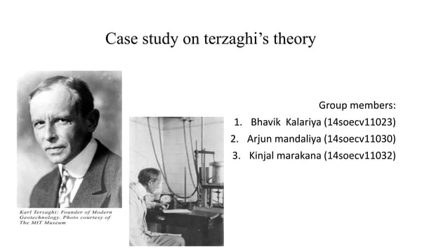 case study on terzaghi’s theory | PPTX