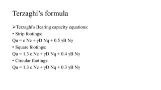 case study on terzaghi’s theory | PPTX
