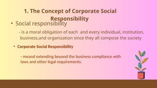 Ethics and corporate social responsibility | PPTX