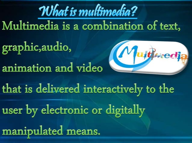 multimedia concepts | PPTX