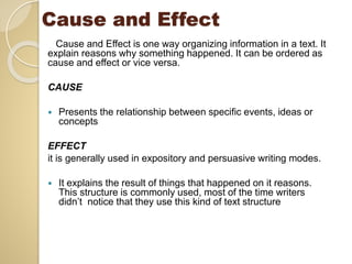 Uses knowledge of text structure to glean the information he/she needs ...