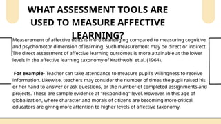 Group-4-assessment-learning affective assessment | PPT