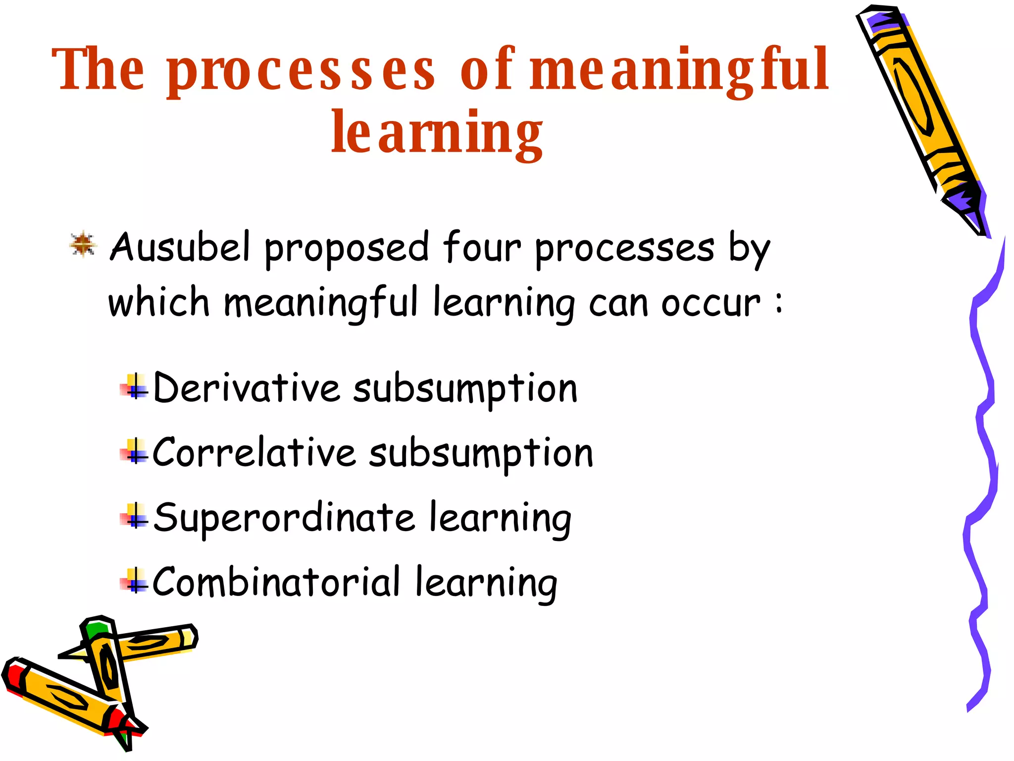 Learning Theory by Ausubel | PPT