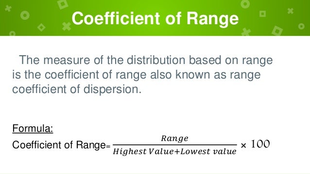 Measure of Dispersion in statistics