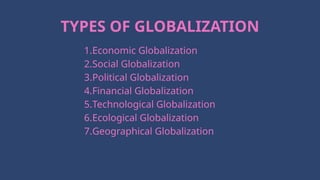 Globalization and types of globalization | PPTX