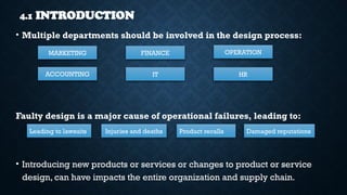 PRODUCT AND SERVICE DESIGN (OPERATIONAL MANAGEMENT) | PPTX