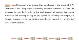 Outsourcing non-core processes becoming Popular | PPTX