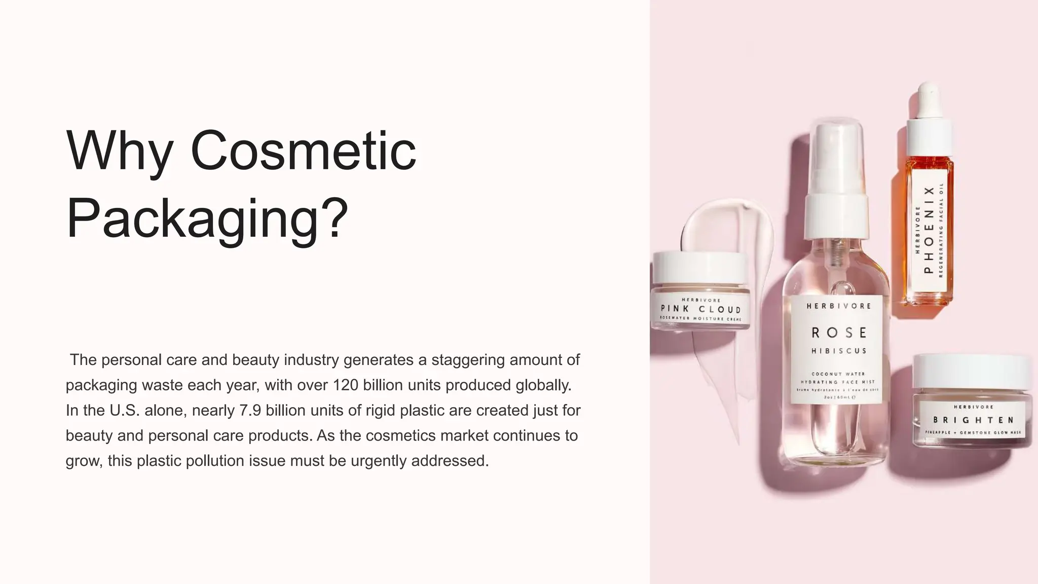 Plastic waste by cosmetics in India and global | PPTX