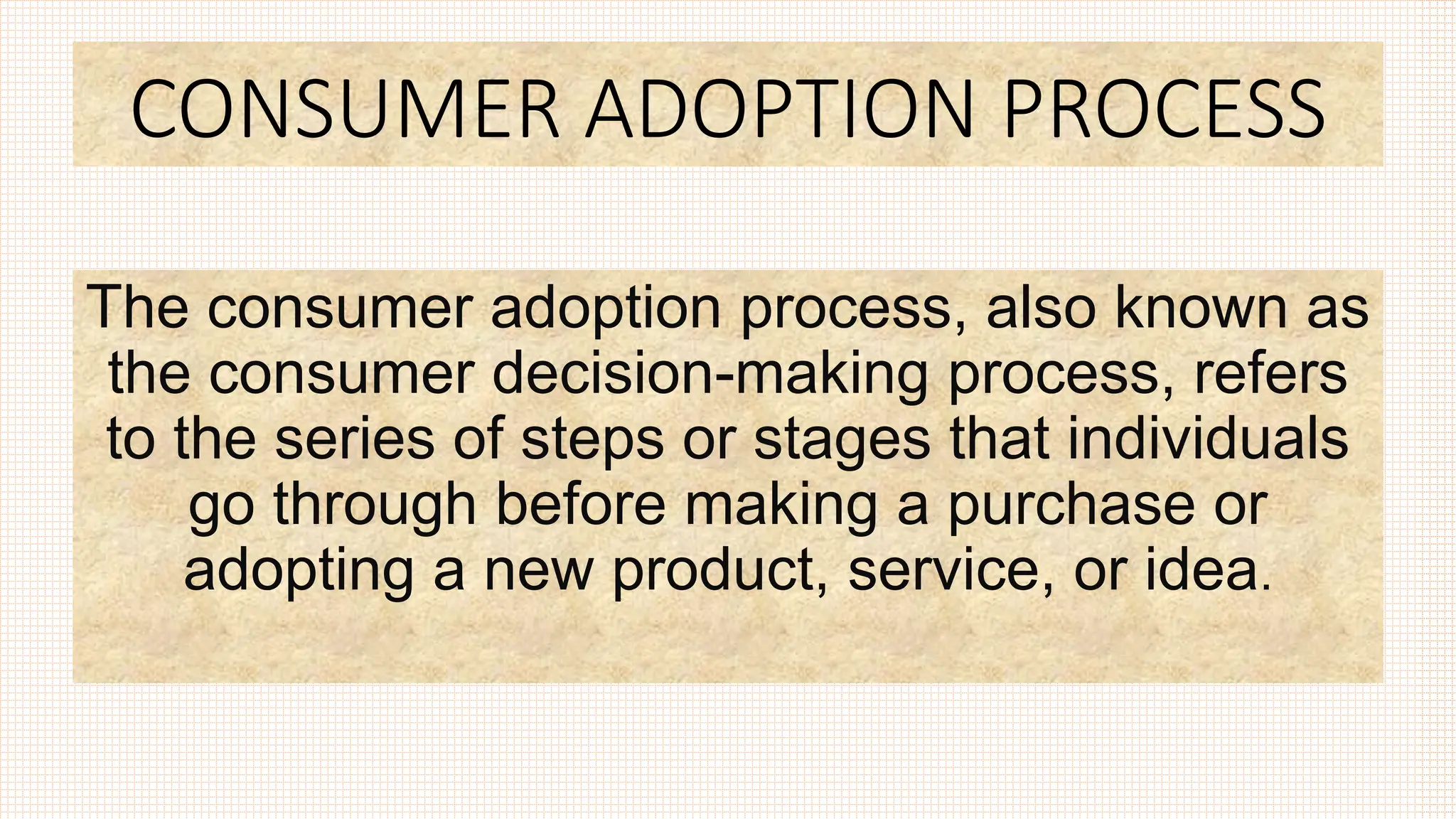 Consumer Adoption Process.ppt Marketing ppt | PPT