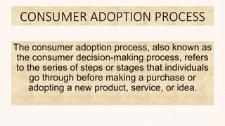 Consumer Adoption Process.ppt Marketing ppt | PPT | Green Vehicles | Auto Type