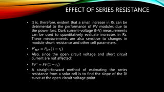 solar cell characteristics | PPTX