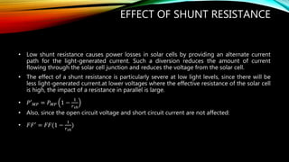 solar cell characteristics | PPTX
