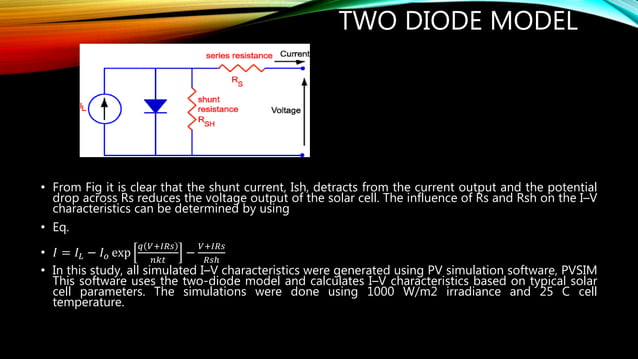 solar cell characteristics | PPTX