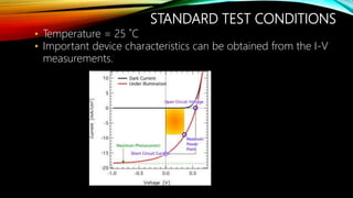 solar cell characteristics | PPTX