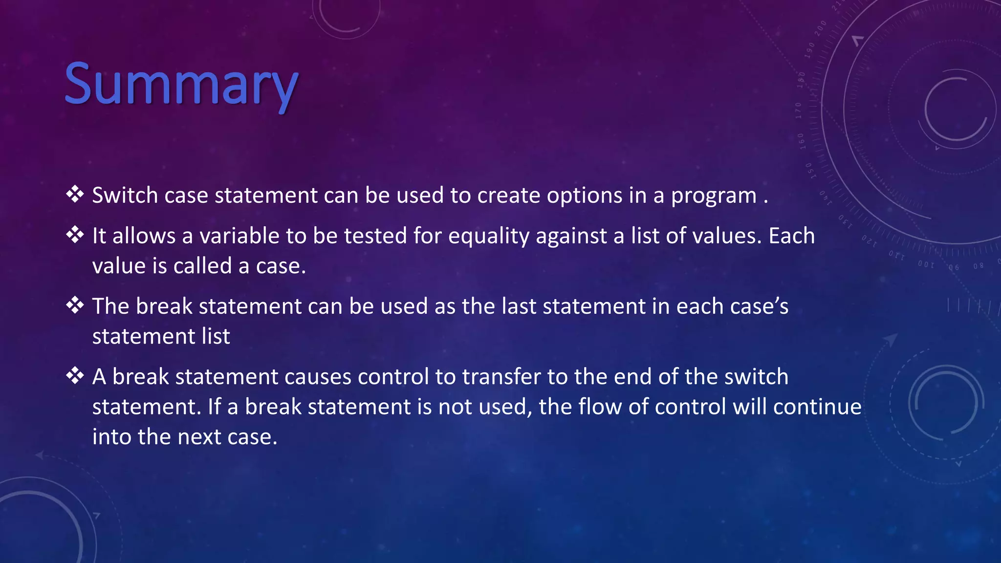 Switch Case in C Program | PPTX