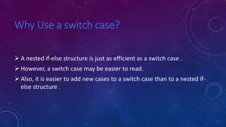 Switch Case in C Program | PPTX