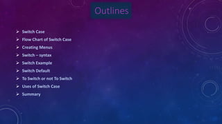 Switch Case in C Program | PPTX