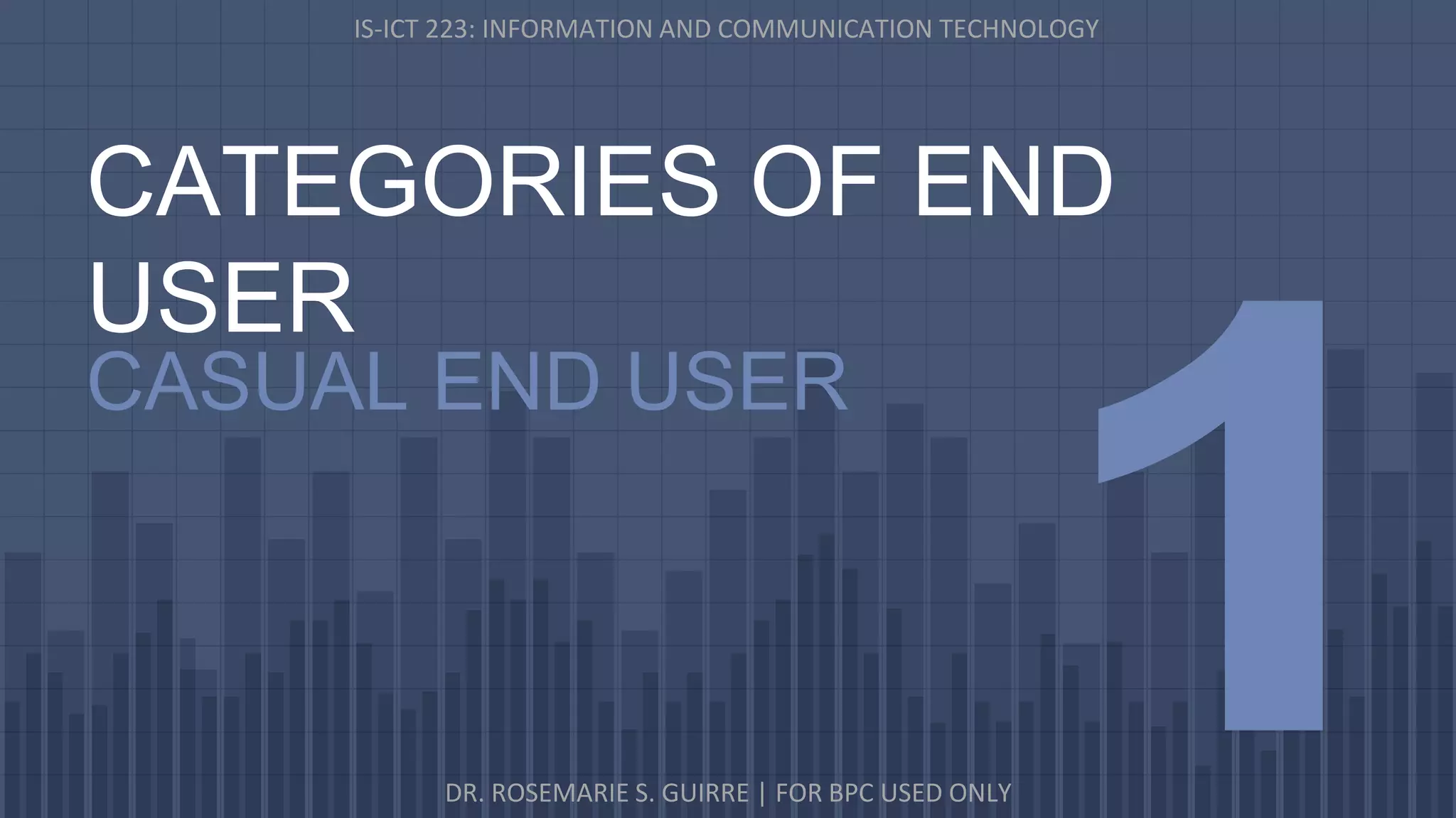 END USER DATABASE | PPTX