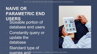 END USER DATABASE | PPTX