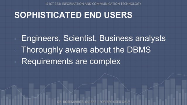 END USER DATABASE | PPTX