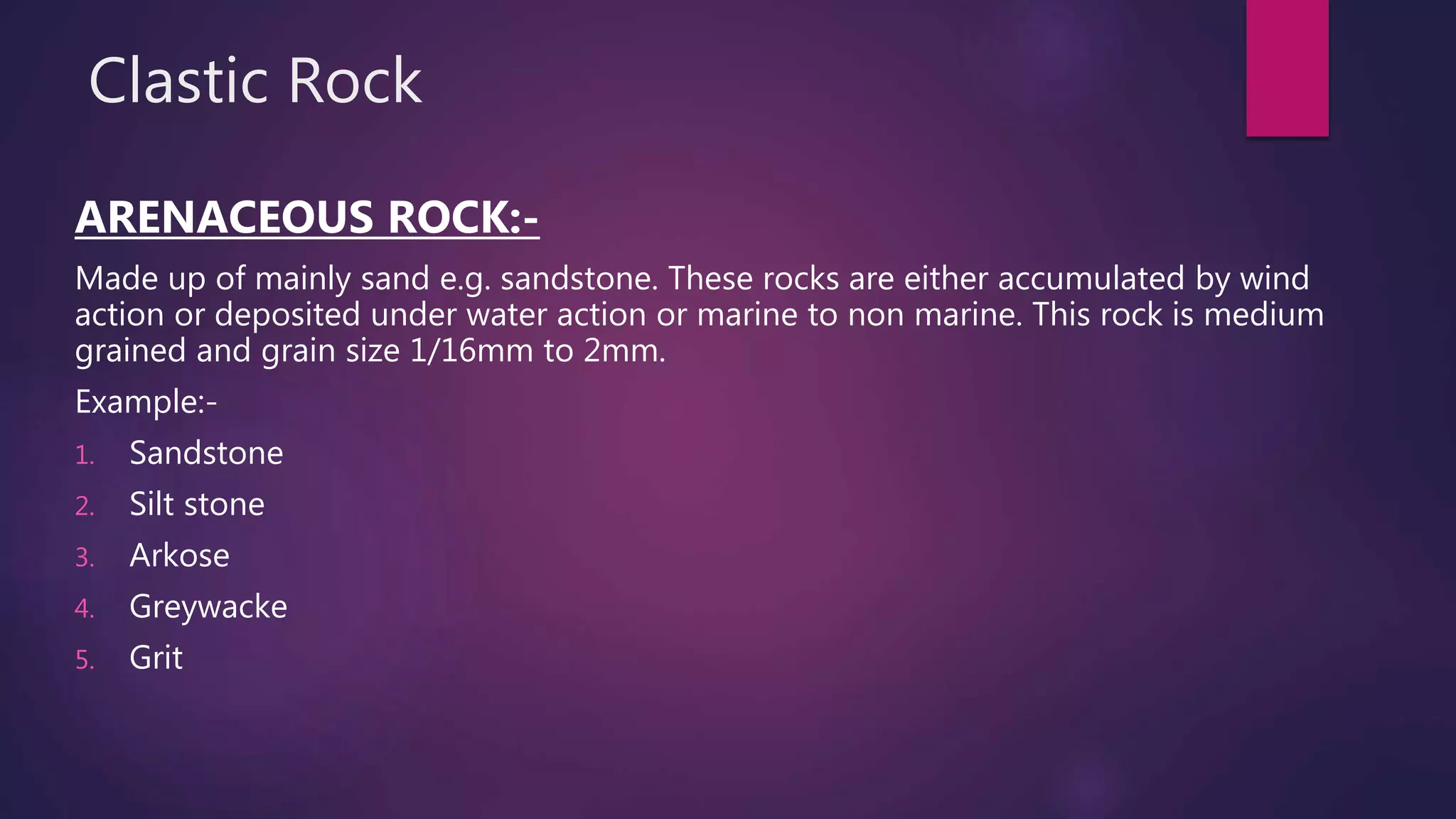 Clastic and Non-Clastic Sediments | PPTX