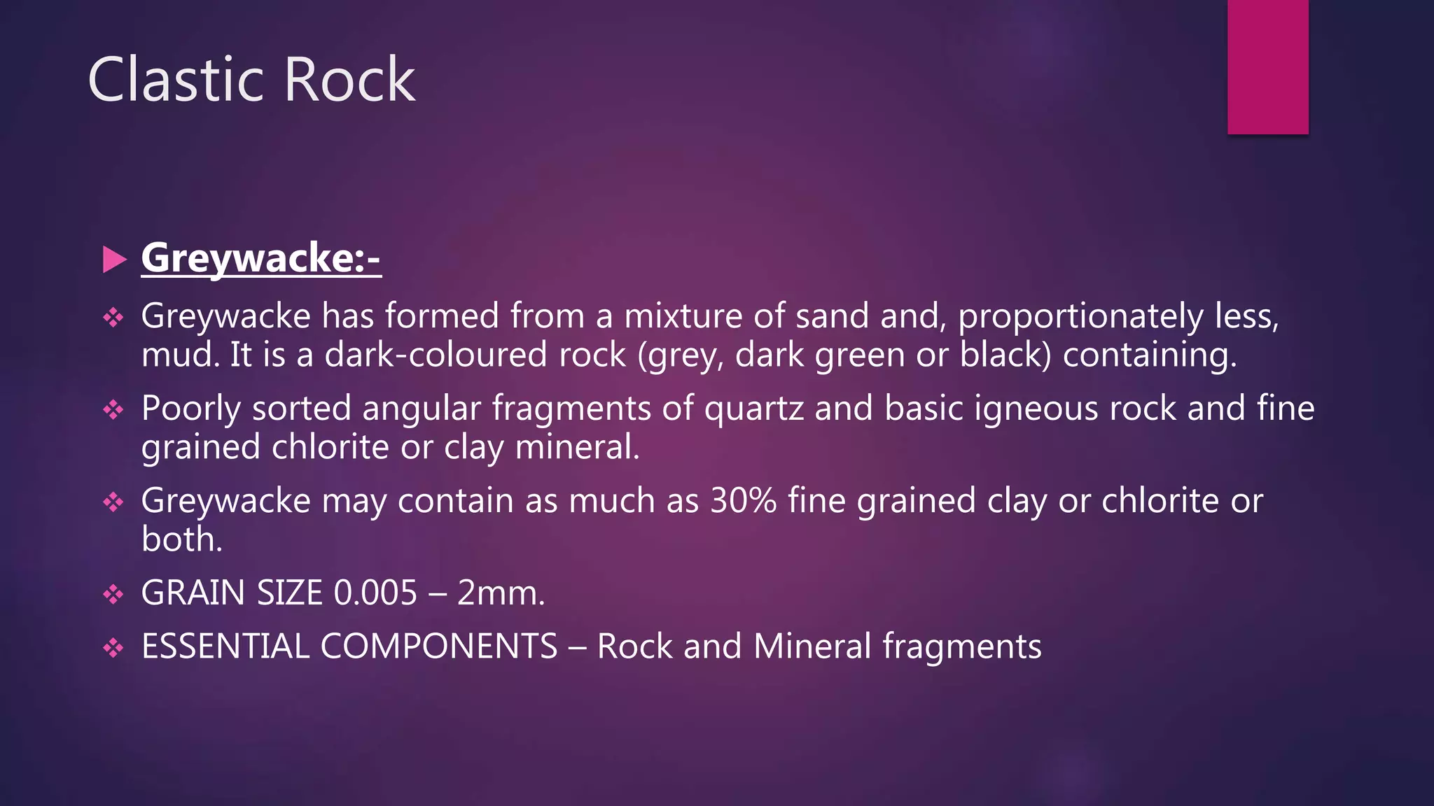 Clastic and Non-Clastic Sediments | PPTX