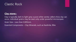 Clastic and Non-Clastic Sediments | PPTX