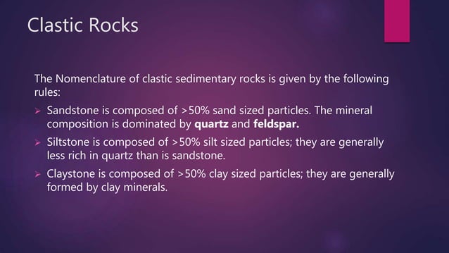 Clastic and Non-Clastic Sediments | PPTX