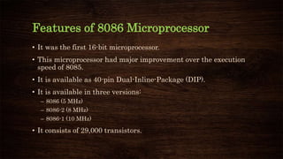 INTERNAL STRUCTURE OF 8086 MICROPROCESSOR | PPT