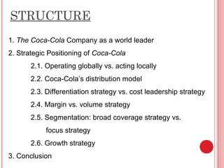 Coca Cola Strategy | PPT