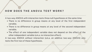 Two-Way ANOVA ANALYSIS OF VARIANCE (ANOVA) | PDF