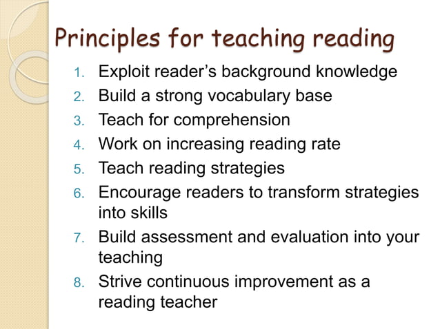 Teaching reading | PPTX | Education