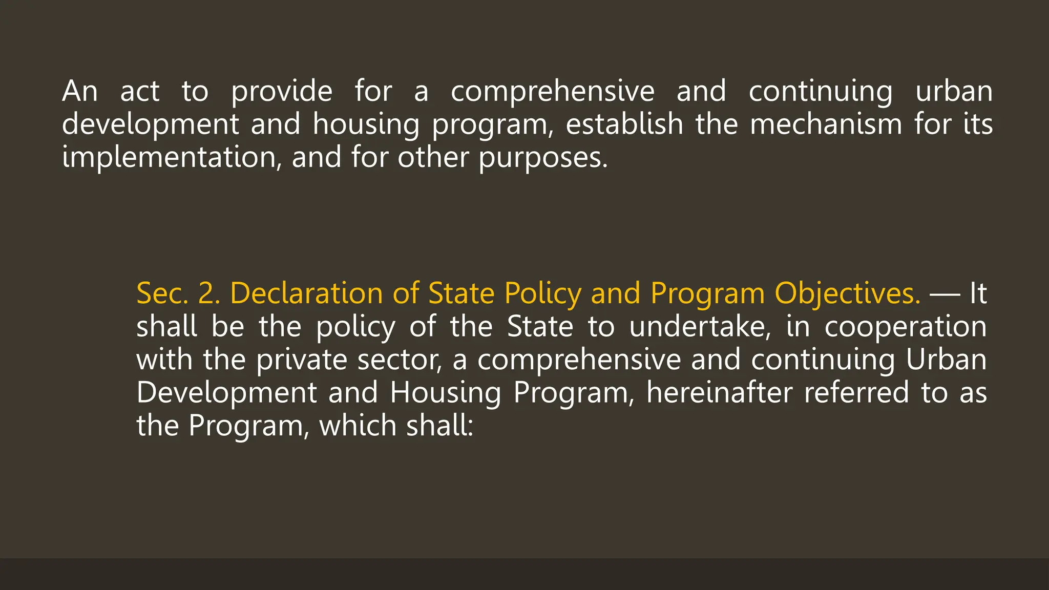 Laws About Urban Planning - GROUP 6 BSARCH 5-1 | PPTX