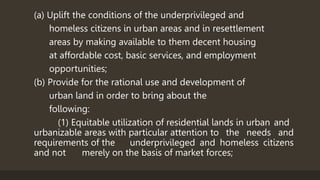 Laws About Urban Planning - GROUP 6 BSARCH 5-1 | PPTX