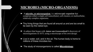 Microbes, diversity, discovery & development | PPTX