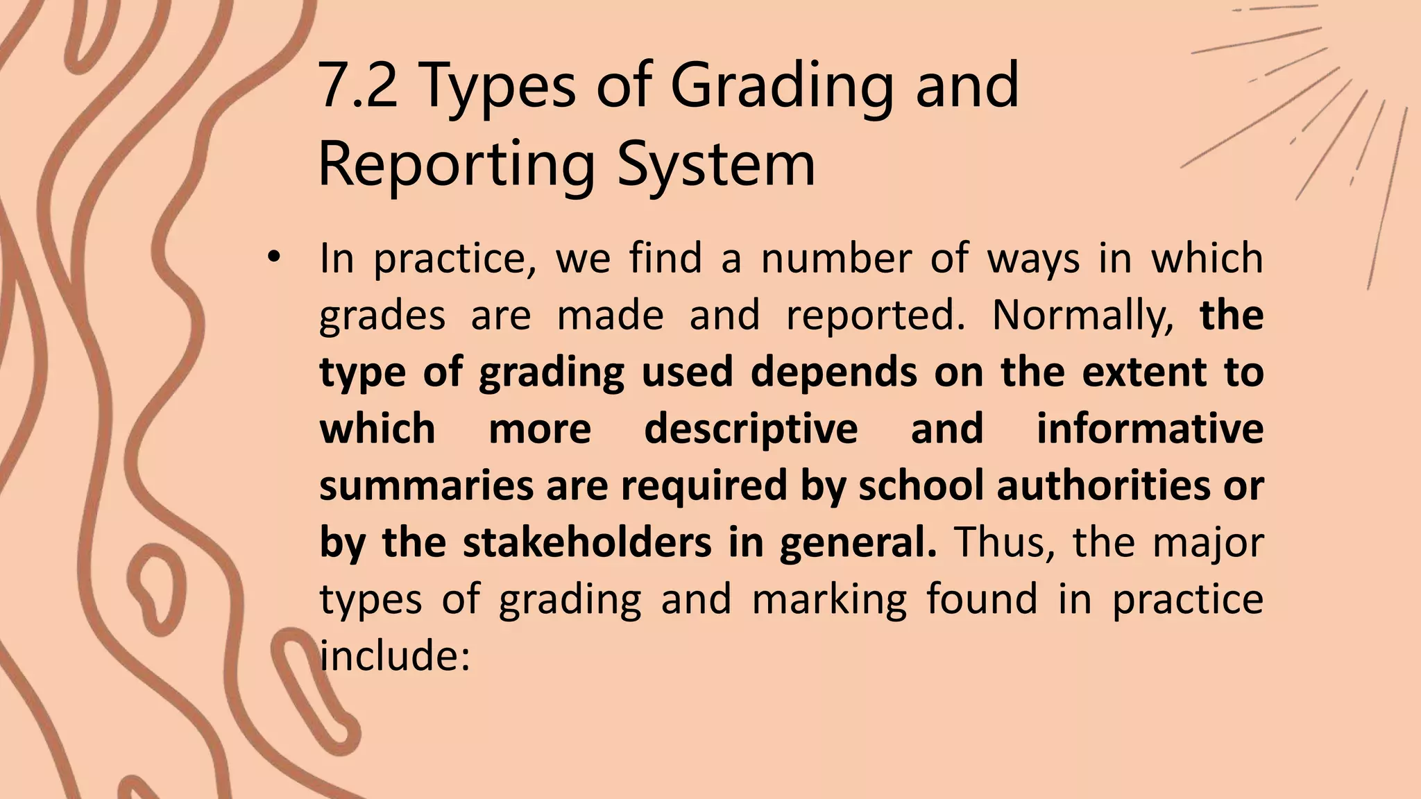 Chapter 7 - Grading and Reporting | PPTX