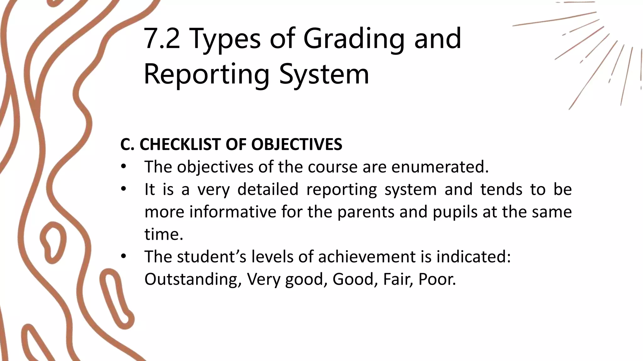 Chapter 7 - Grading and Reporting | PPTX