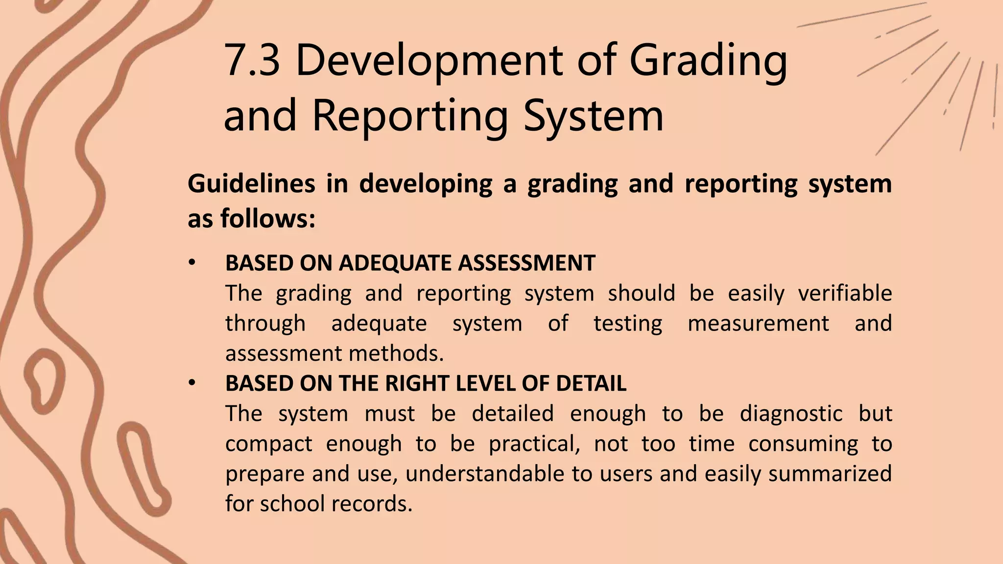Chapter 7 - Grading and Reporting | PPTX