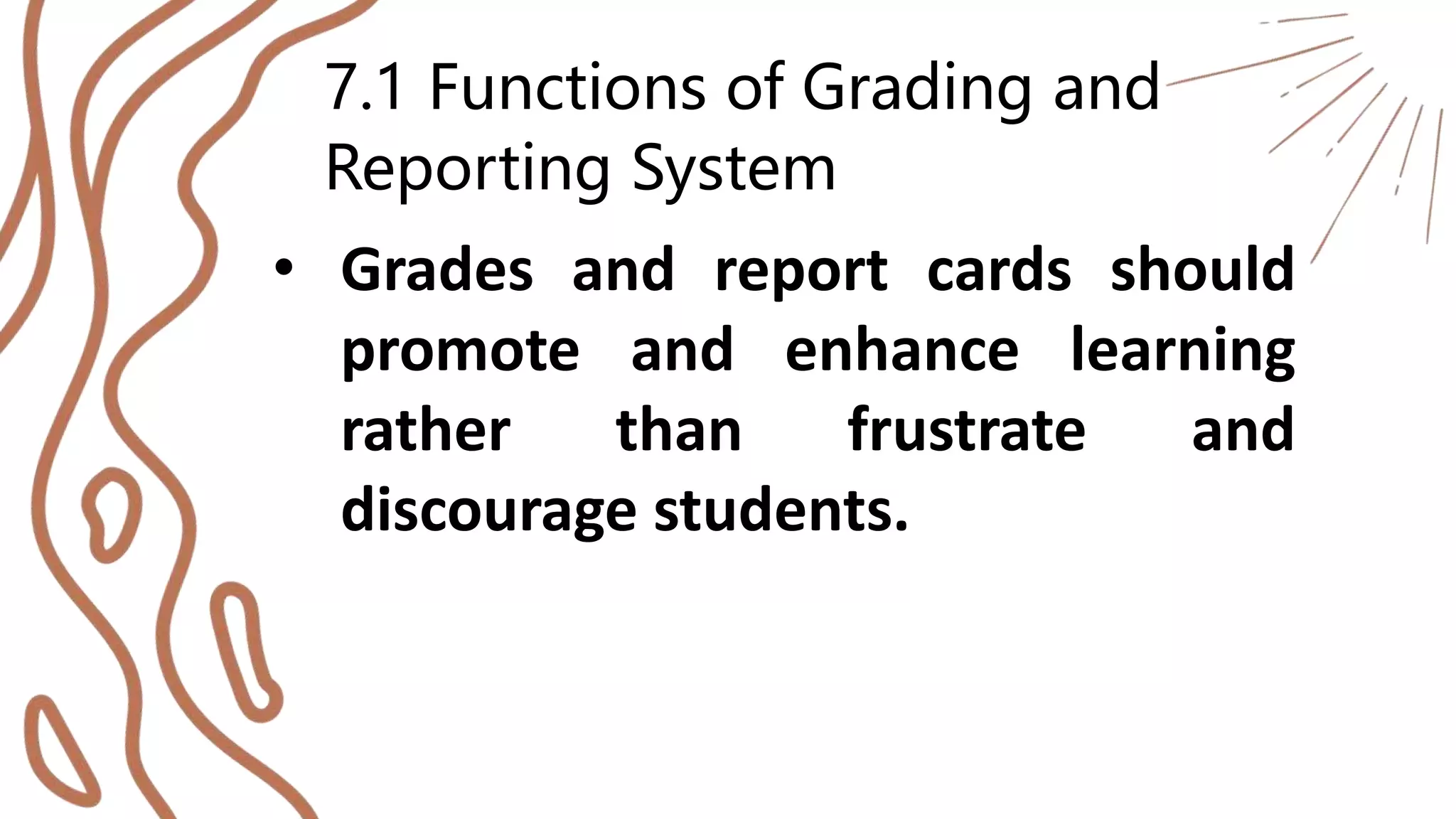 Chapter 7 - Grading and Reporting | PPTX