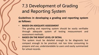 Chapter 7 - Grading and Reporting | PPTX