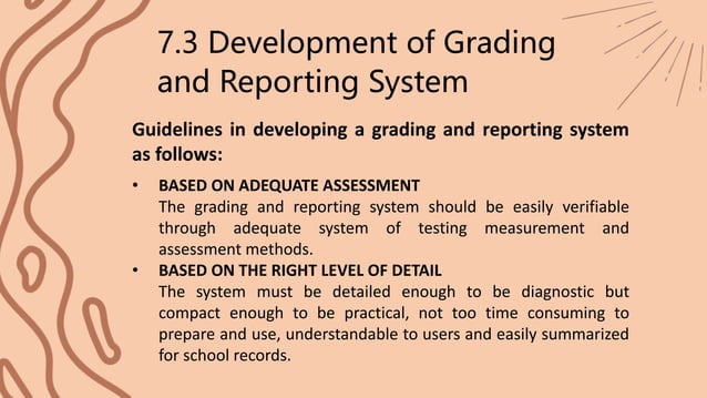 Chapter 7 - Grading and Reporting | PPTX