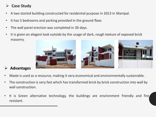 ALTERNATE BUILDING MATERIALS & TECHNOLOGICAL ALTERNATIVES IN ...