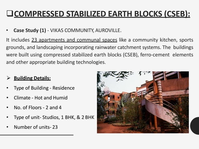 ALTERNATE BUILDING MATERIALS & TECHNOLOGICAL ALTERNATIVES IN ...