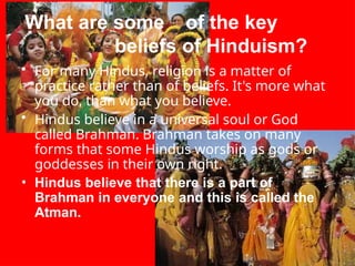Comprehensive Introduction to Hinduism: Beliefs, Gods, and Practices | PPTX