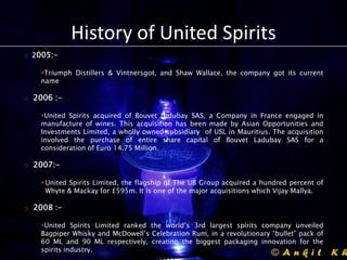 Group 7 united spirits ltd. | PPTX