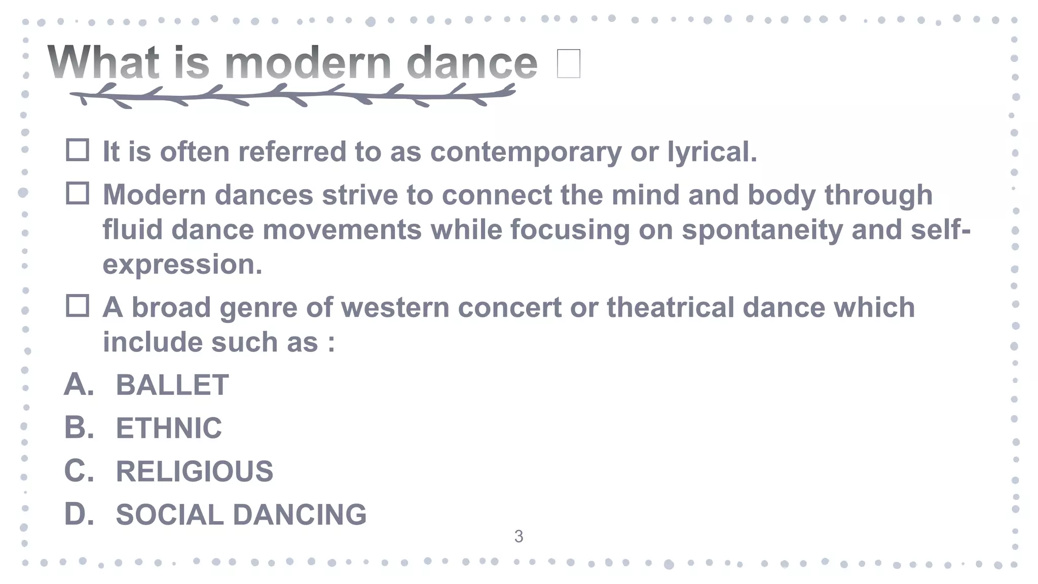 Introduction to Modern Dance | PPTX