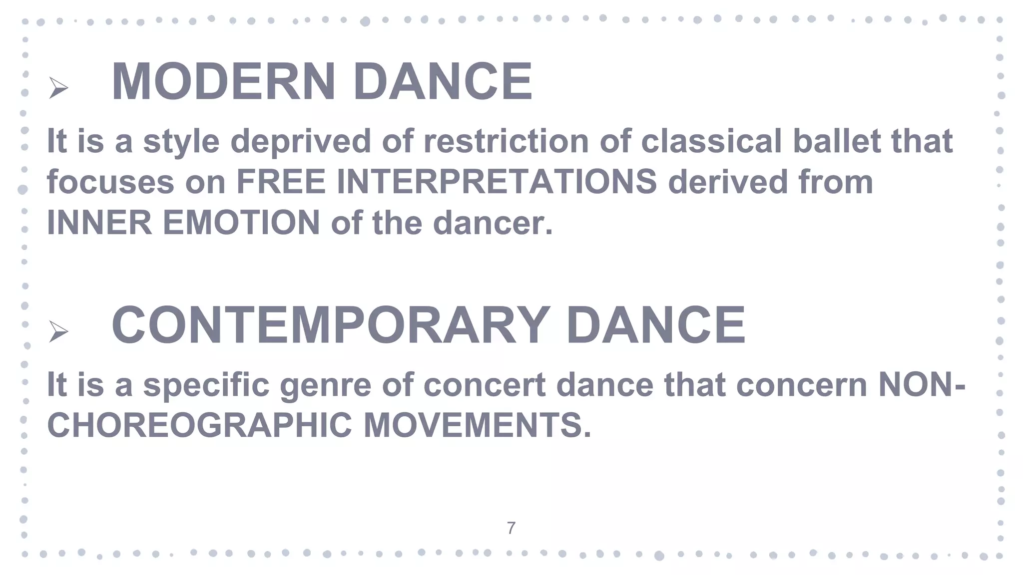 Introduction to Modern Dance | PPTX
