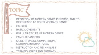 Introduction to Modern Dance | PPTX